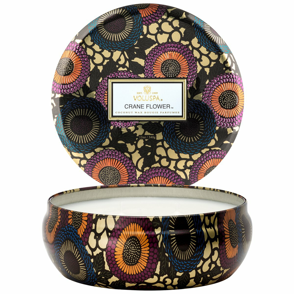 Crane Flower 3 Wick Tin Candle – Beauty Loops